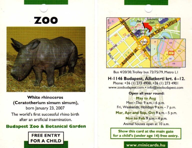 Tickets and passes - Budapest Zoo and Botanical Garden