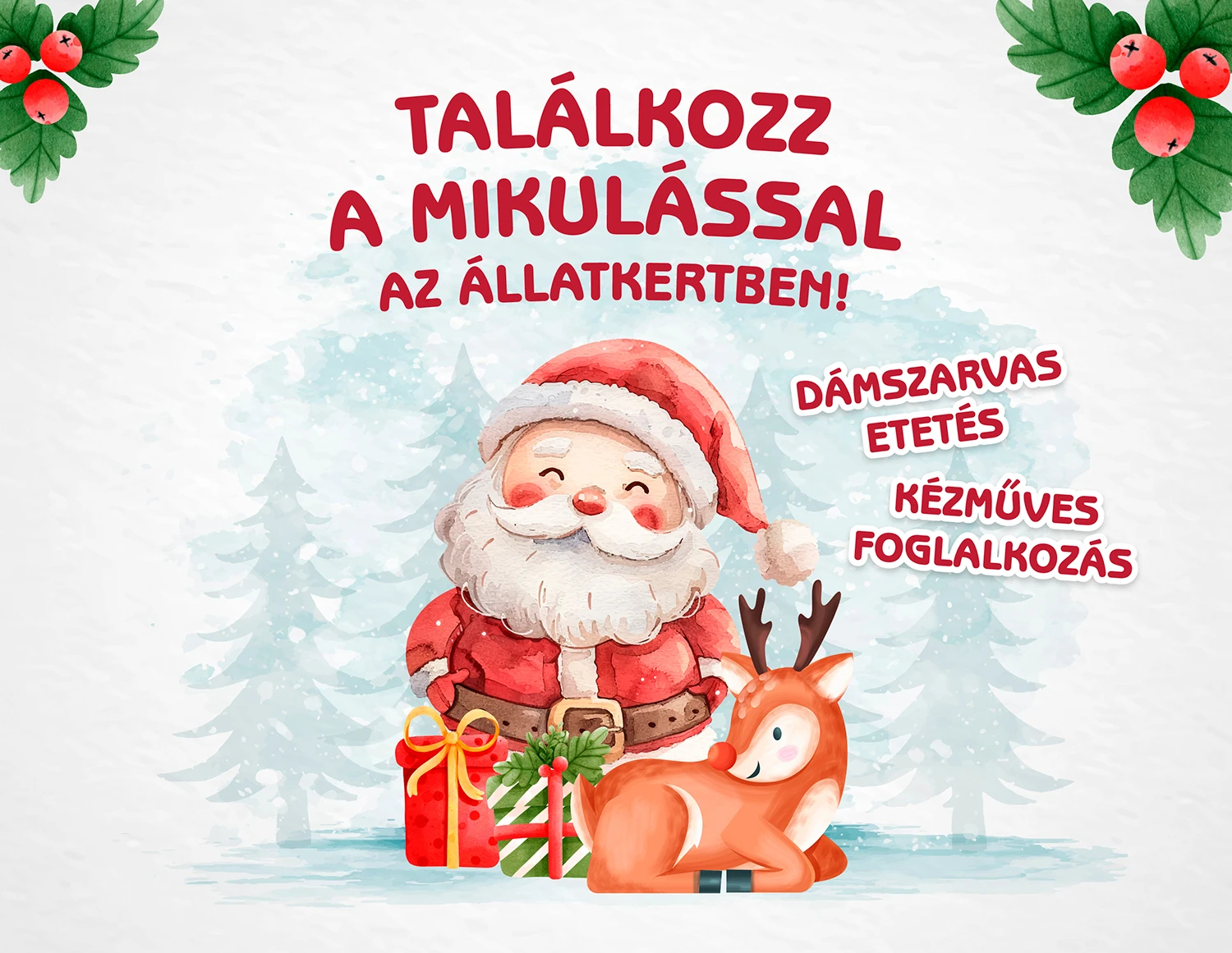 Mikulás a Fővárosi Állat- és Növénykertben!